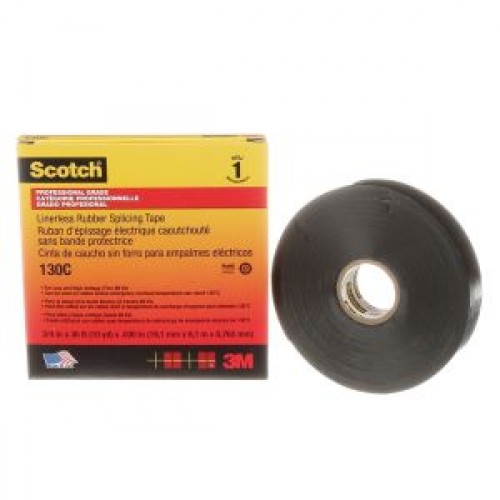 Scotch® Professional Grade Linerless Rubber Splicing Tape, 130C, black ...